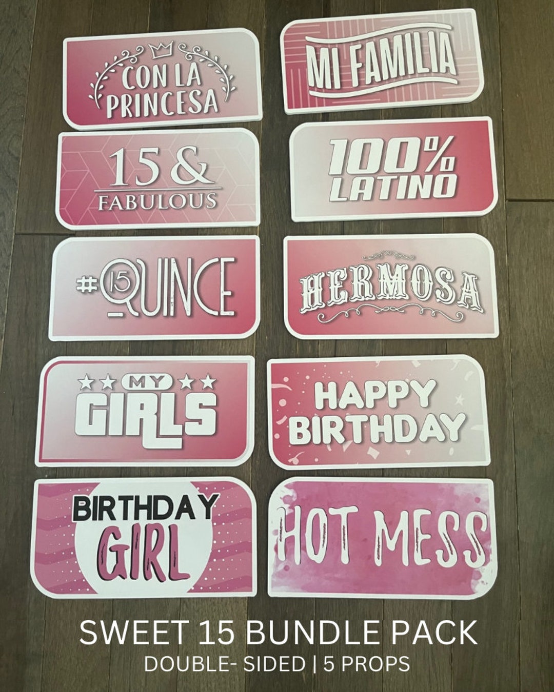 Photo Booth Props | PVC Photo Booth Props | Quince Props - Etsy