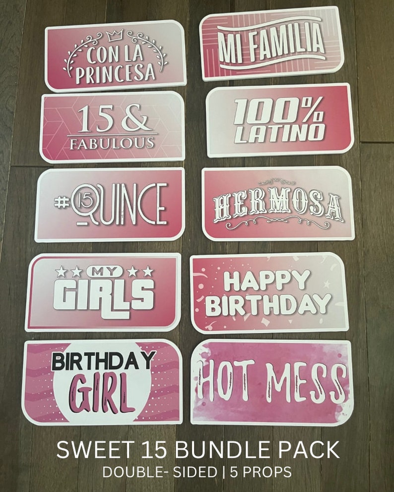 Photo Booth Props | PVC Photo Booth Props | Quince Props - Etsy