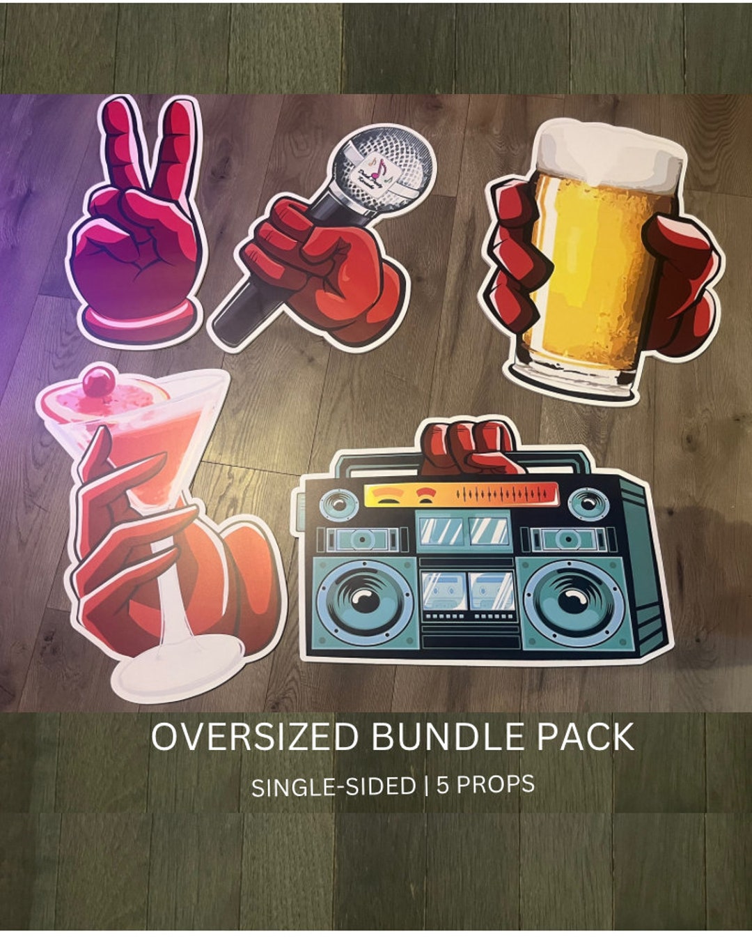 Photo Booth Props PVC Photo Booth Props Oversized Props - Etsy