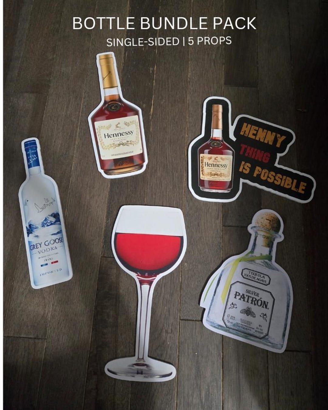 Photo Booth Props | PVC Photo Booth Props | Alcohol Bottle Props - Etsy UK