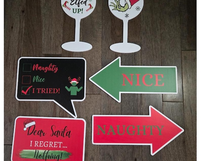 Photo Booth Props | PVC Photo Booth Props | Christmas Props - Etsy