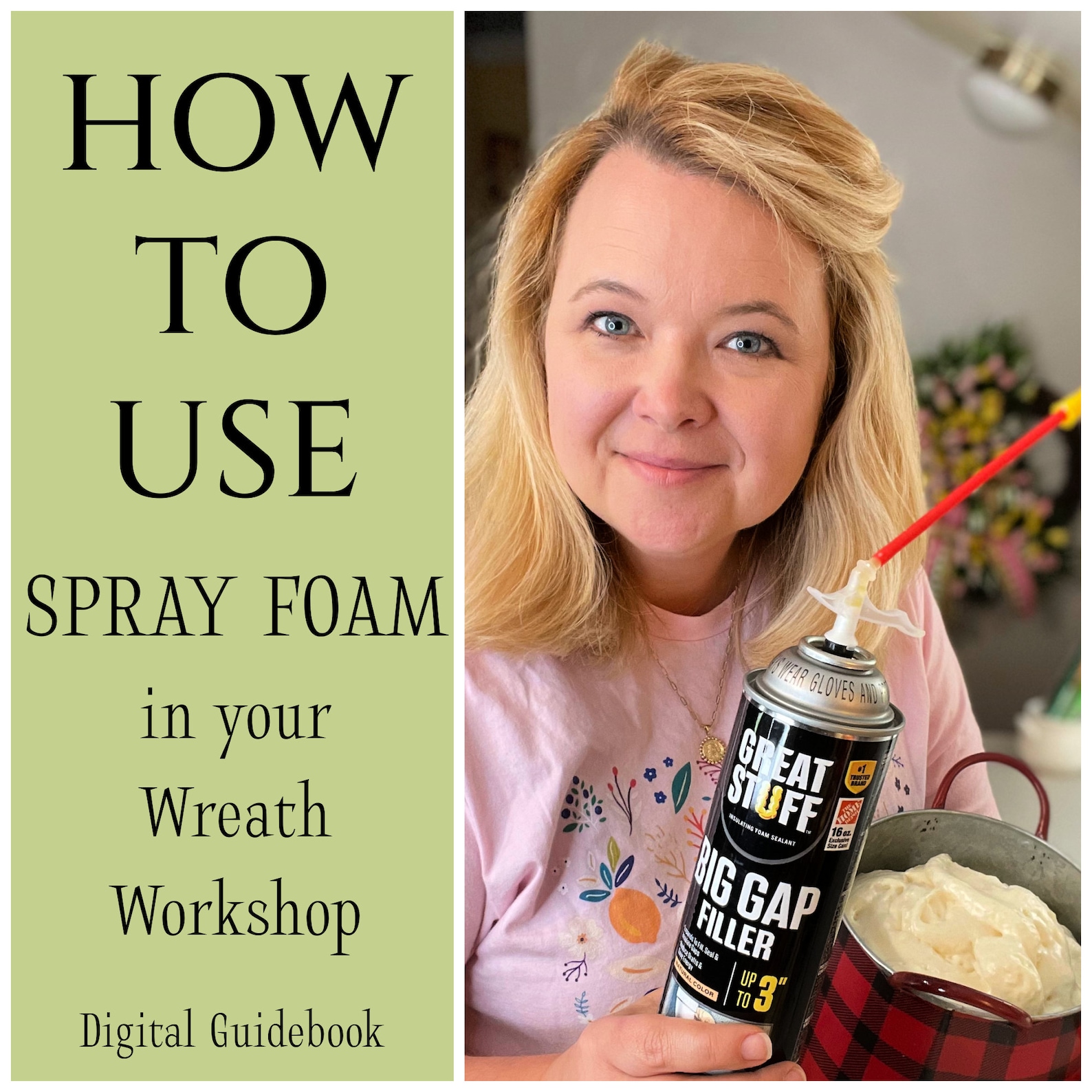How to Use Spray Foam for Floral Arrangements, DIY Flower Arrangement Guide, Beginner Wreath ...