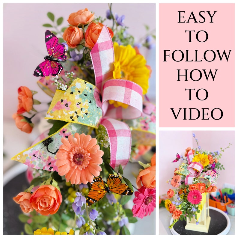 How to Make a Spring Lantern Swag, DIY Spring Swag, DIY Holiday Decor ...