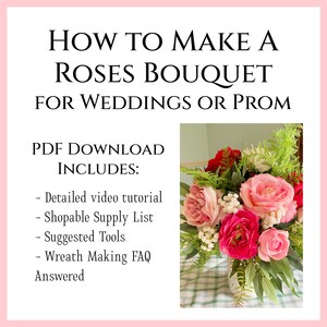 How to Make Silk Floral Bridal Bouquet, DIY Wedding Bouquet Fake ...