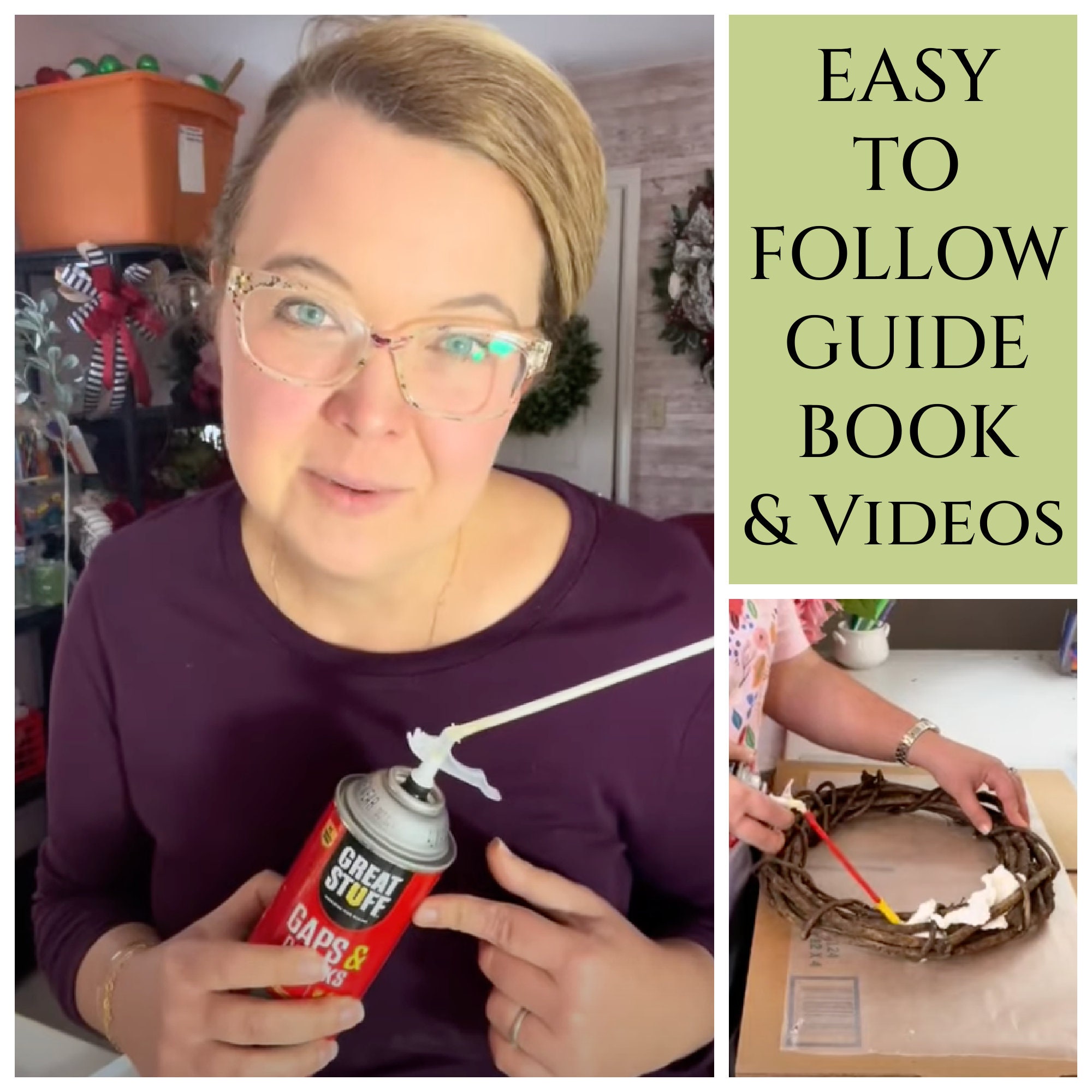 How to Use Spray Foam for Floral Arrangements, DIY Flower Arrangement Guide, Beginner Wreath ...