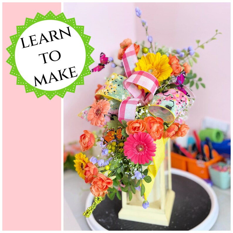How to Make a Spring Lantern Swag, DIY Spring Swag, DIY Holiday Decor ...