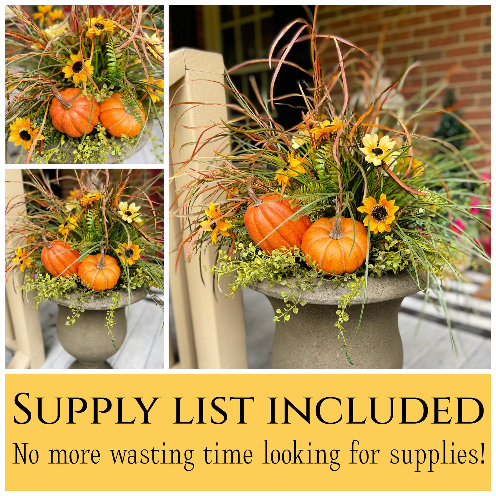 How to Make a Fall Urn Filler, DIY Fall Urn Filler TUTORIAL, How to ...