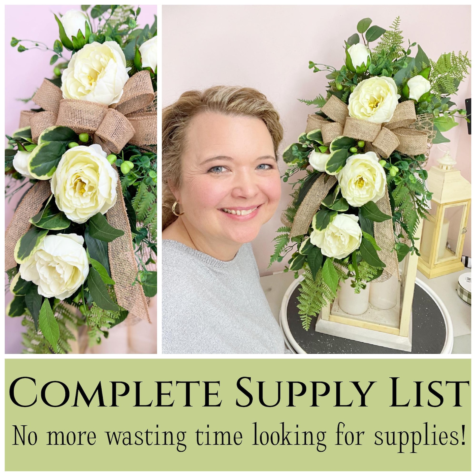 How to Make a Lantern Swag, DIY Year Round Decor, Everyday Swag How to ...