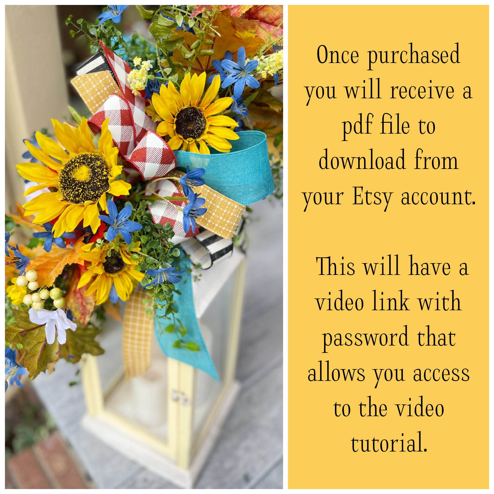 How to Make a Fall Lantern Swag, DIY Fall Lantern Decor, How to Video ...