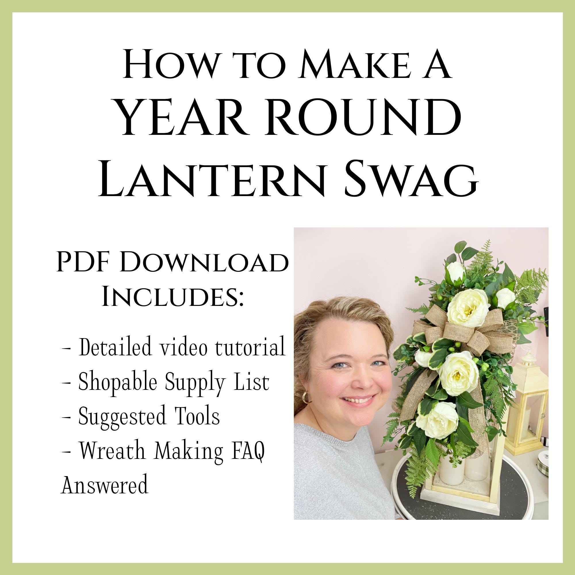 How to Make a Lantern Swag, DIY Year Round Decor, Everyday Swag How to ...