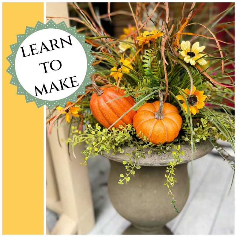 How to Make a Fall Urn Filler, DIY Fall Urn Filler TUTORIAL, How to ...