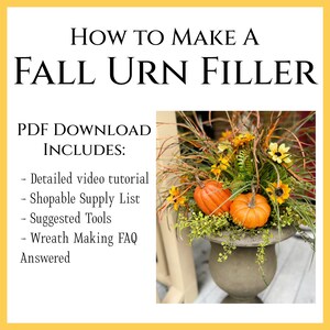 How to Make a Fall Urn Filler, DIY Fall Urn Filler TUTORIAL, How to ...