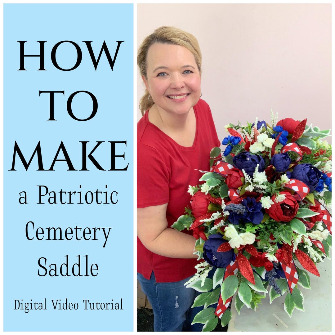 How to Make a Patriotic Cemetery Saddle | Digital Video Tutorial ...
