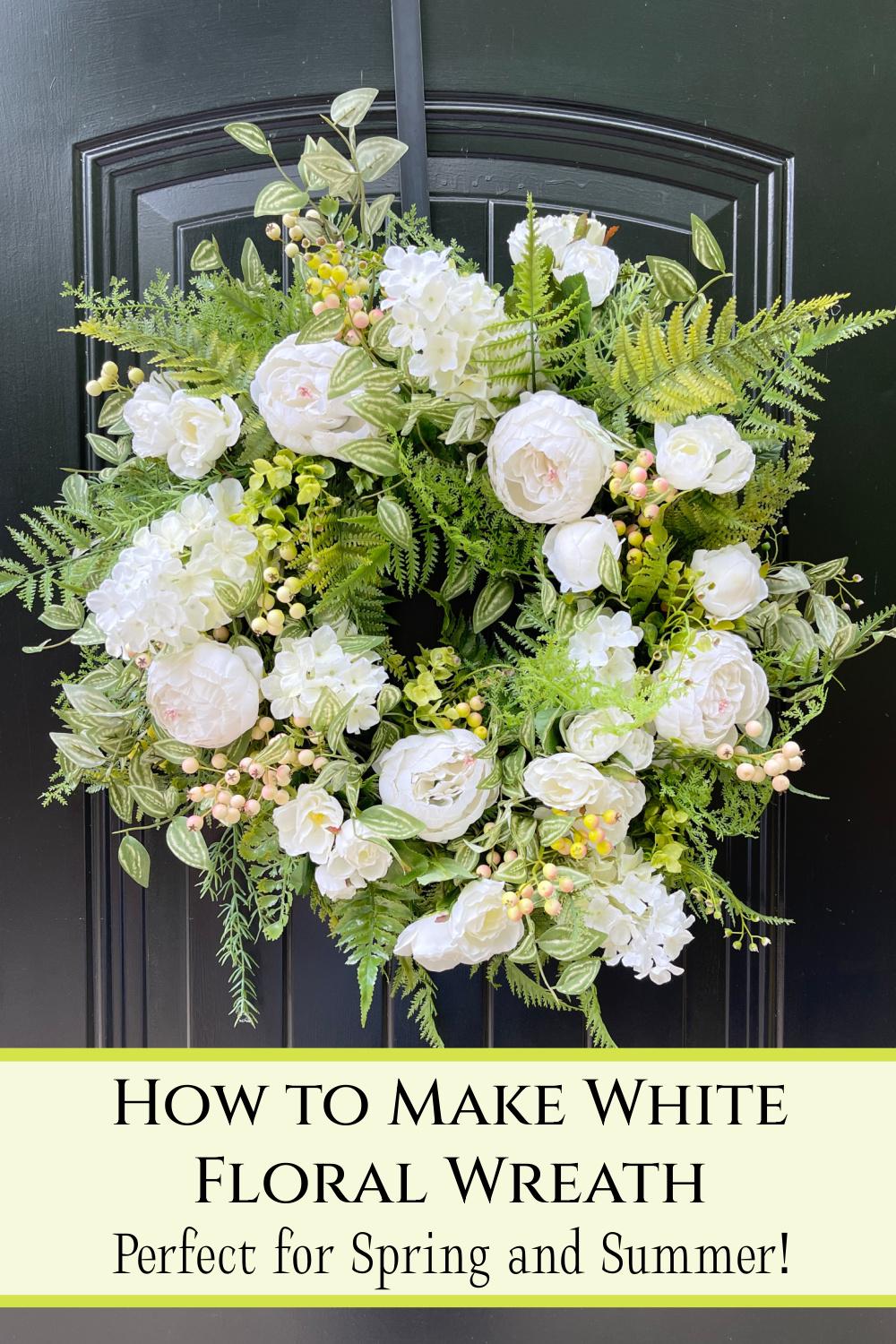 How to Make a Cottage Style Summer Wreath, Wreath Video Tutorial for ...
