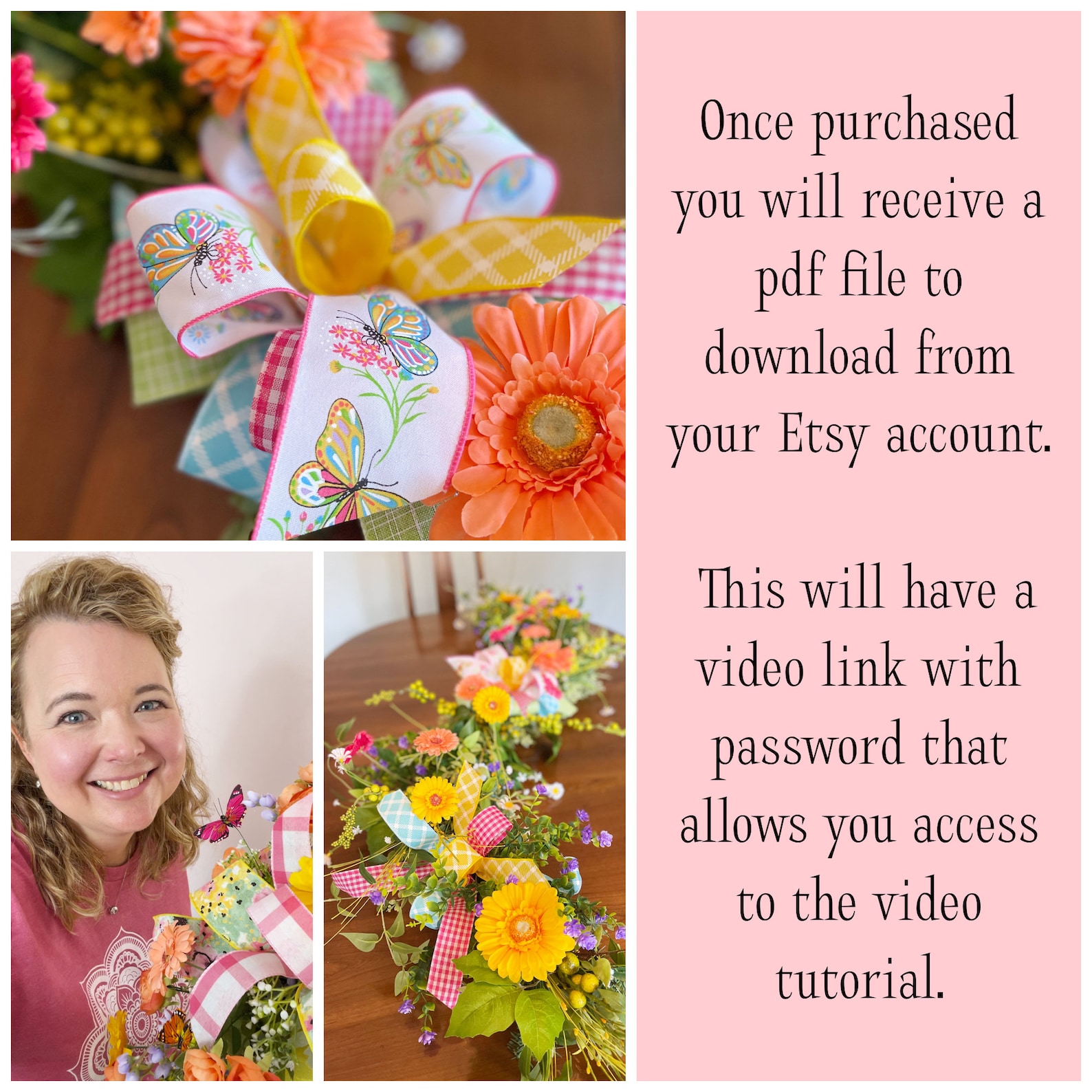 How to Make a Spring Garland, DIY Spring Garland, How to Video, Wreath ...