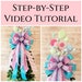 How to Make a Christmas Tree Topper, DIY Christmas Tree Bow - Etsy