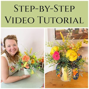 How to Make a Floral Arrangement for Gift Giving, DIY Summer ...