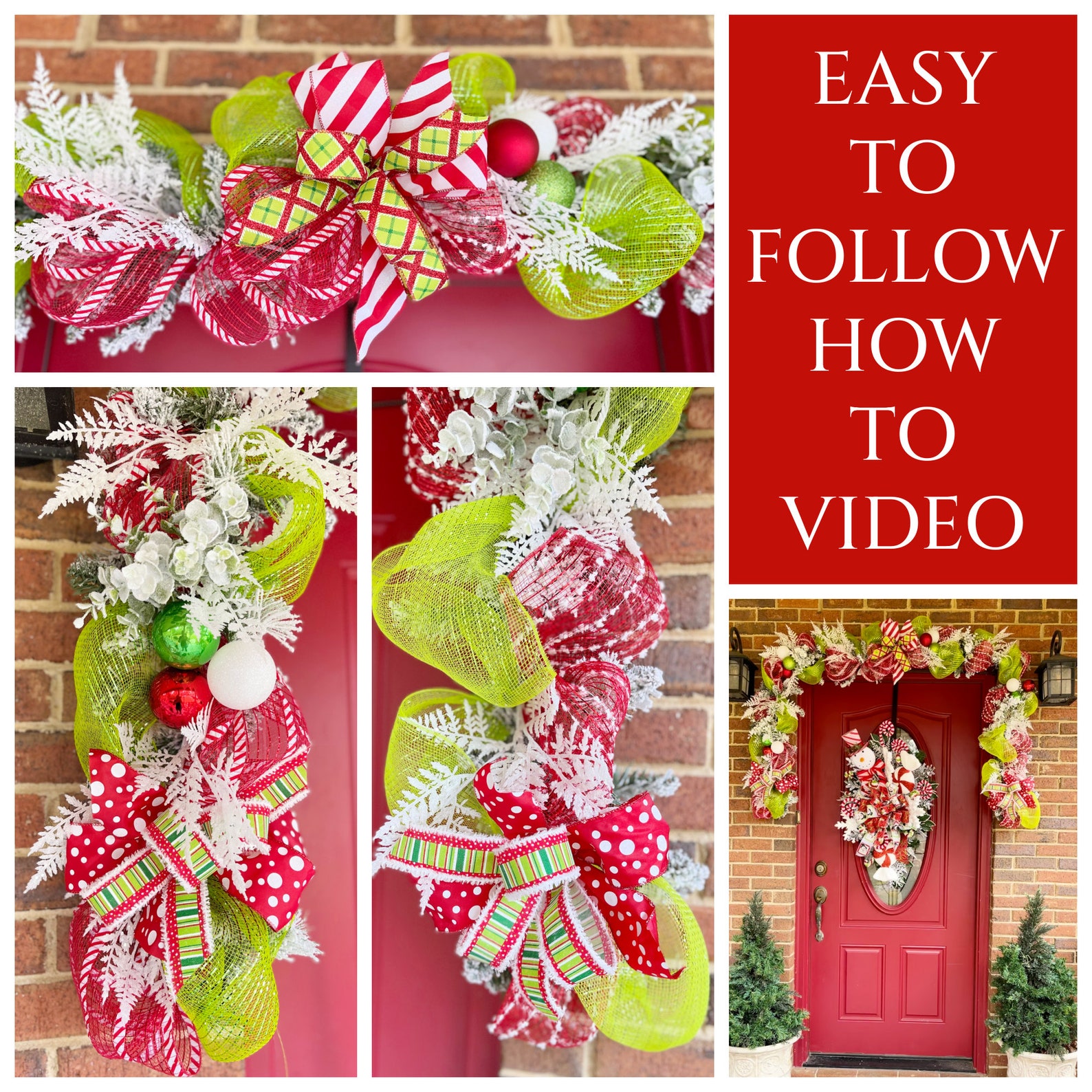 How to Make a Christmas Garland, DIY Holiday Decor, How to Video ...