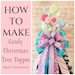 How to Make a Christmas Tree Topper, DIY Christmas Tree Bow - Etsy
