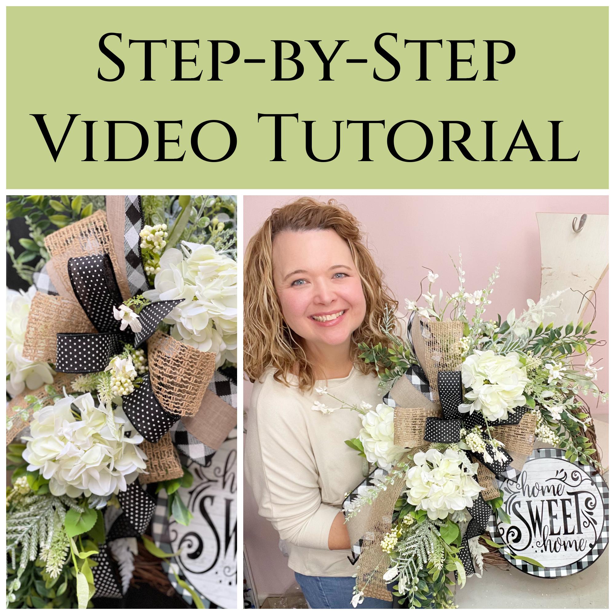 How to Make a Year Round Wreath With Metal Sign, DIY Everyday Door ...