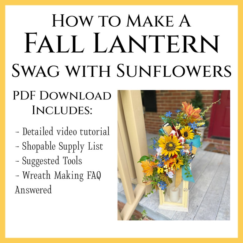 How to Make a Fall Lantern Swag, DIY Fall Lantern Decor, How to Video ...