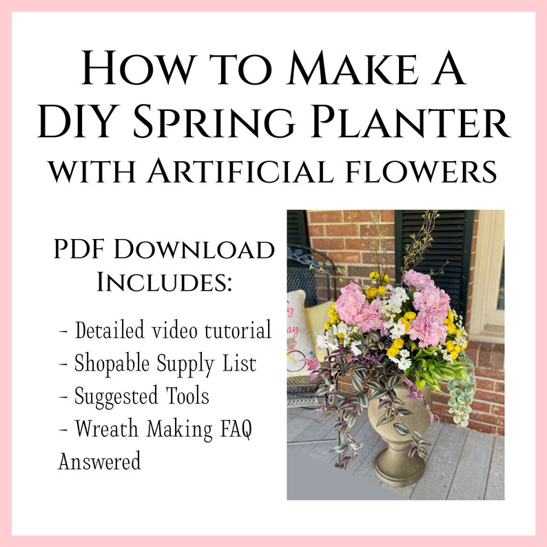 How to Make a Spring Urn Filler, DIY Spring Planter, How to Design a ...