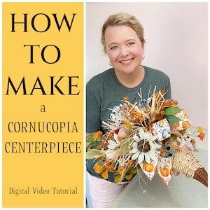 How to Make a Cornucopia Centerpiece, DIY Thanksgiving Arrangement, DIY ...