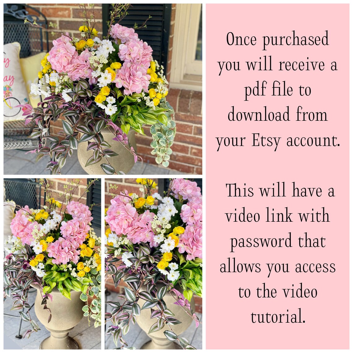 How to Make a Spring Urn Filler, DIY Spring Planter, How to Design a ...