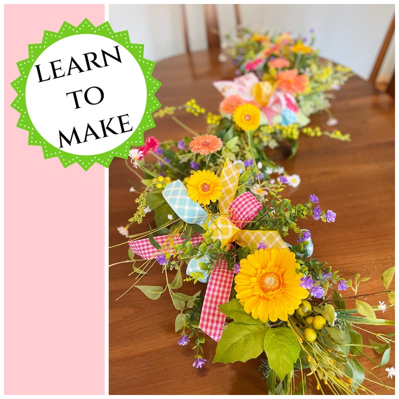 How to Make a Spring Garland, DIY Spring Garland, How to Video, Wreath ...