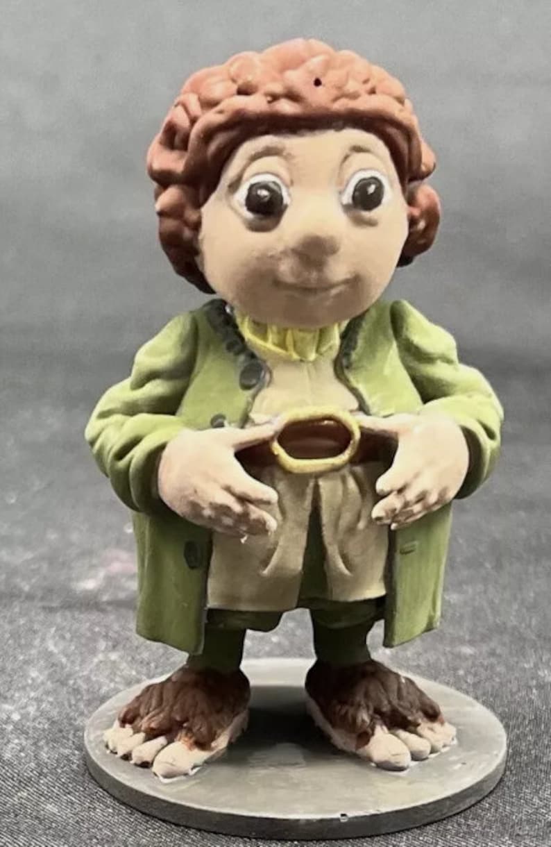Bilbo Baggins 2.5” Resin Figure Figurine the Hobbit Rankin Bass ...