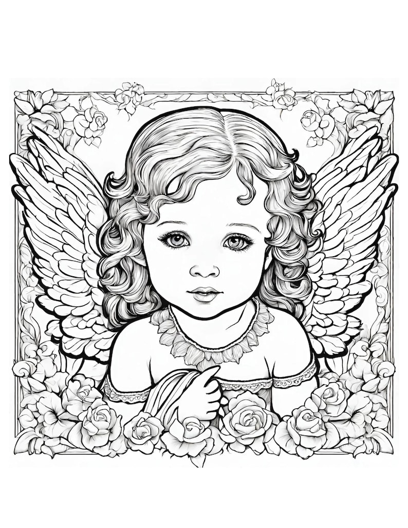 Heavenly Creatures Coloring Pages - Etsy