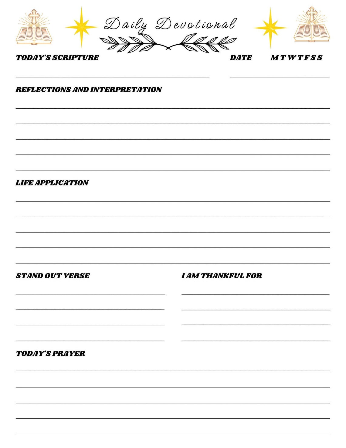 Printable Bible Tracking Pages Bundle | Yearly Tracker, Daily ...