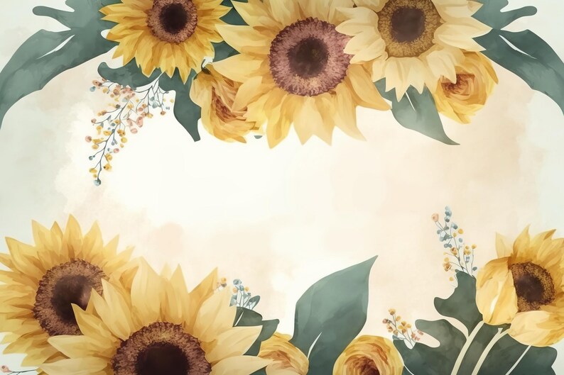 Custom Sunflower Zoom Backgrounds: Add a Touch of Nature - Etsy