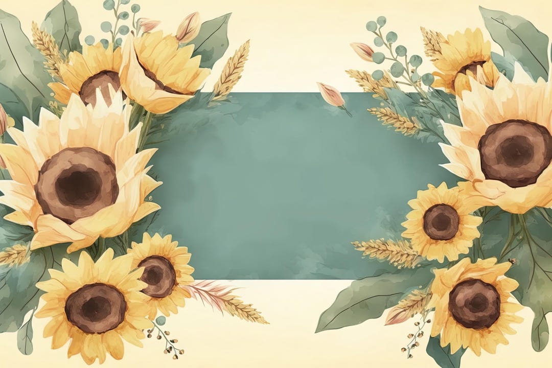 Custom Sunflower Zoom Backgrounds: Add a Touch of Nature - Etsy