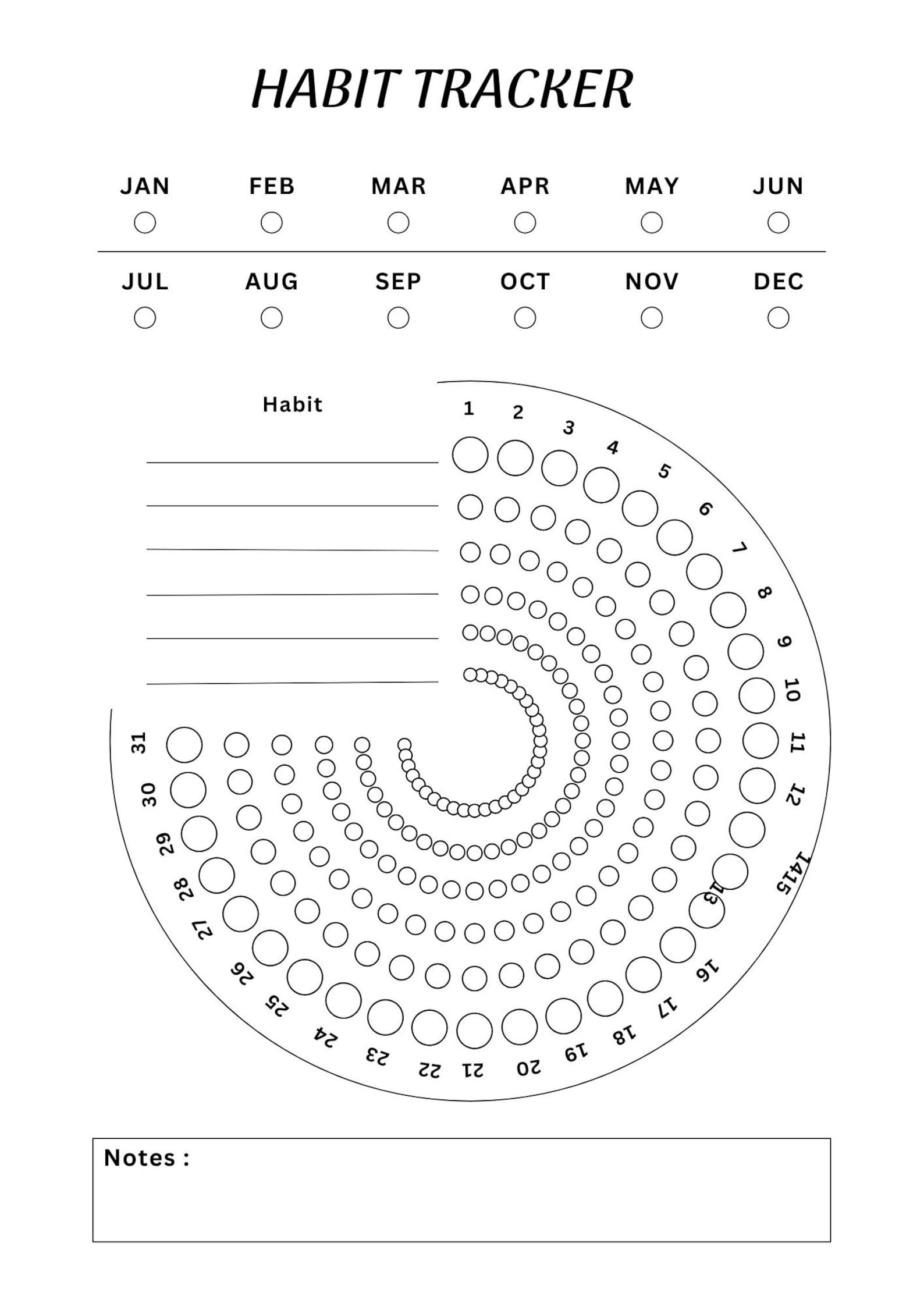 Printable Habit Tracker Bundle | Customizable Habit Tracking Sheets ...