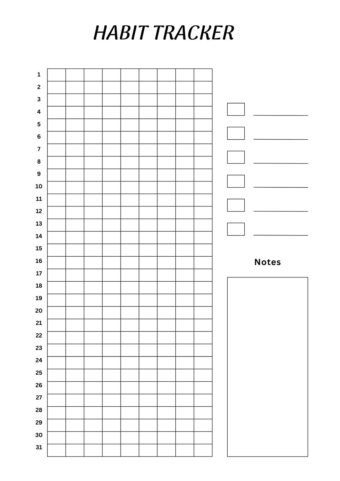 Printable Habit Tracker Bundle | Customizable Habit Tracking Sheets ...