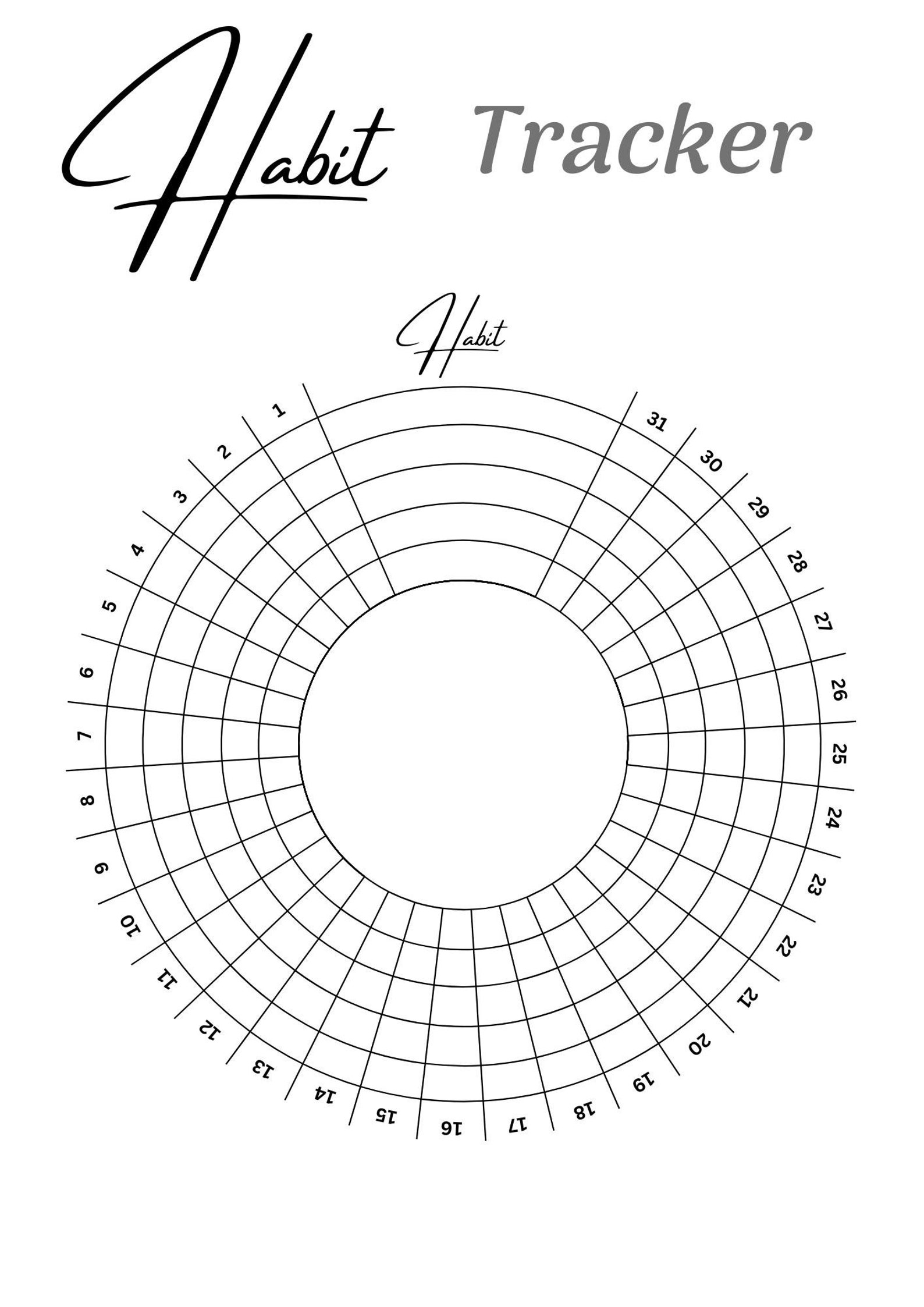 Printable Habit Tracker Bundle | Customizable Habit Tracking Sheets ...