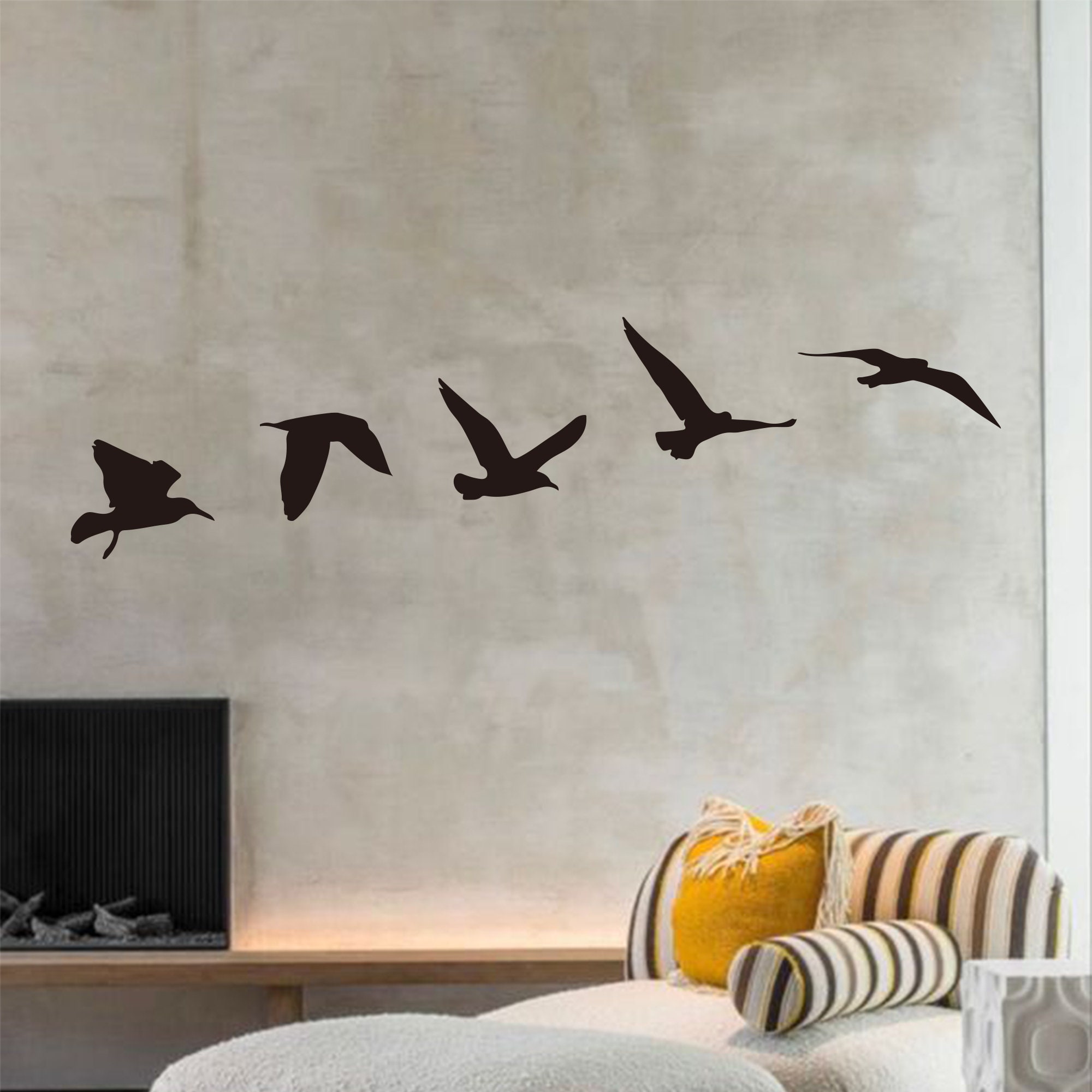 Seagulls Metal Wall Decor, Bird Metal Sign, Front Porch Decor, Outdoor ...