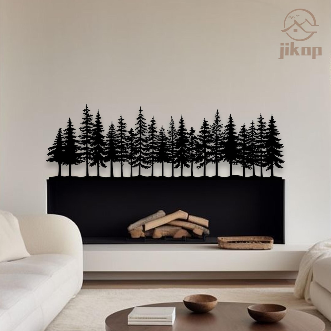 Woodland Hearth Decor,rustic Fireplace Centerpiece,winter Mantel ...