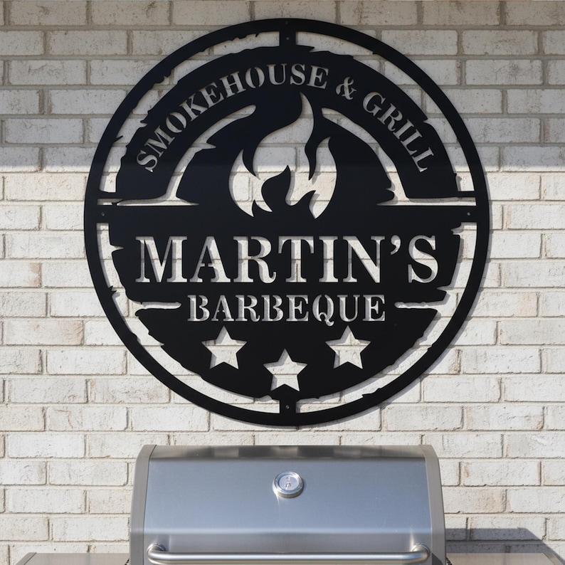 Outdoor Grill Custom Sign, Gift for Barbecue Lovers, Outdoor Grill ...