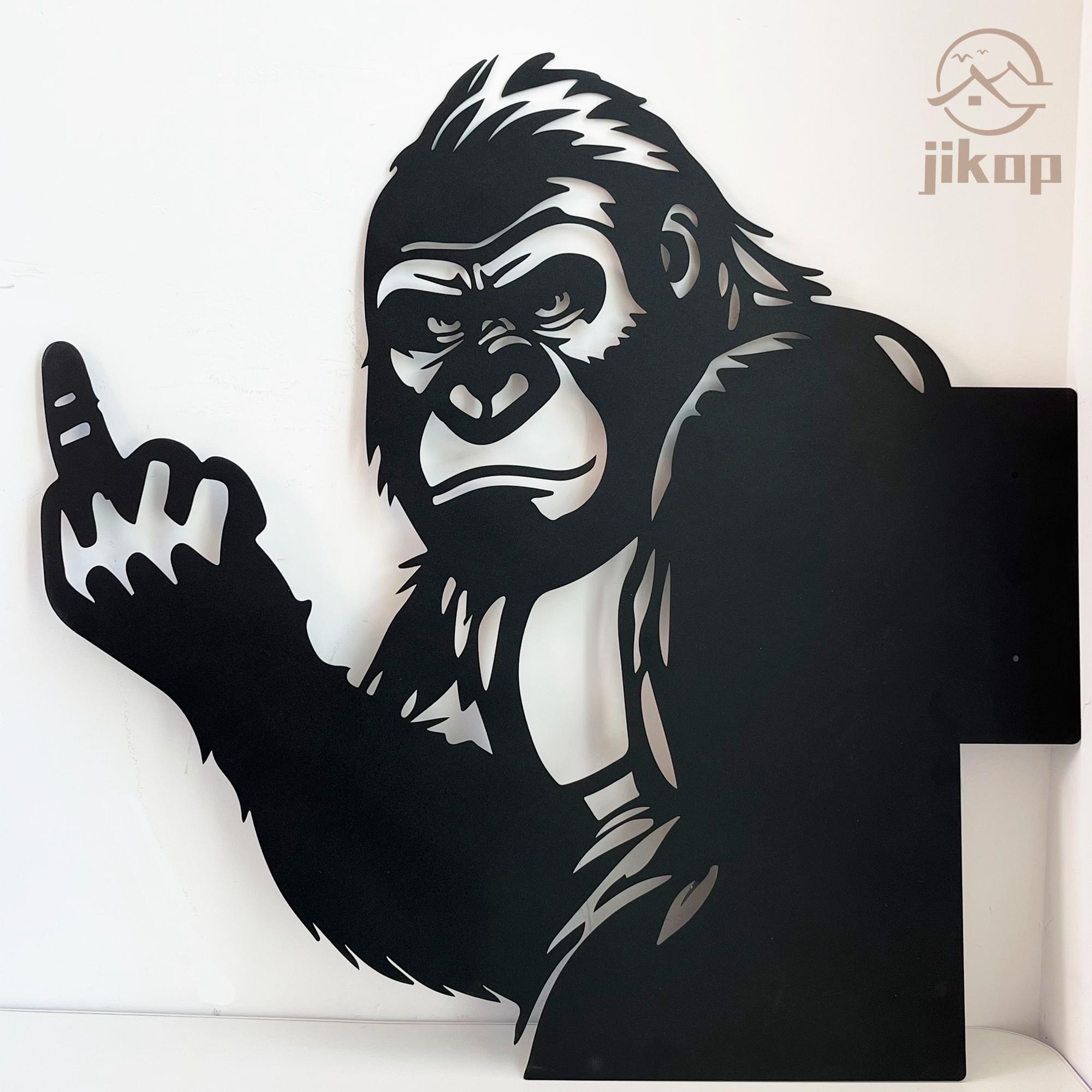Sassy Sasquatch Sign,bigfoot Flip-off Metal Art ,outdoor Cabin Decor ...