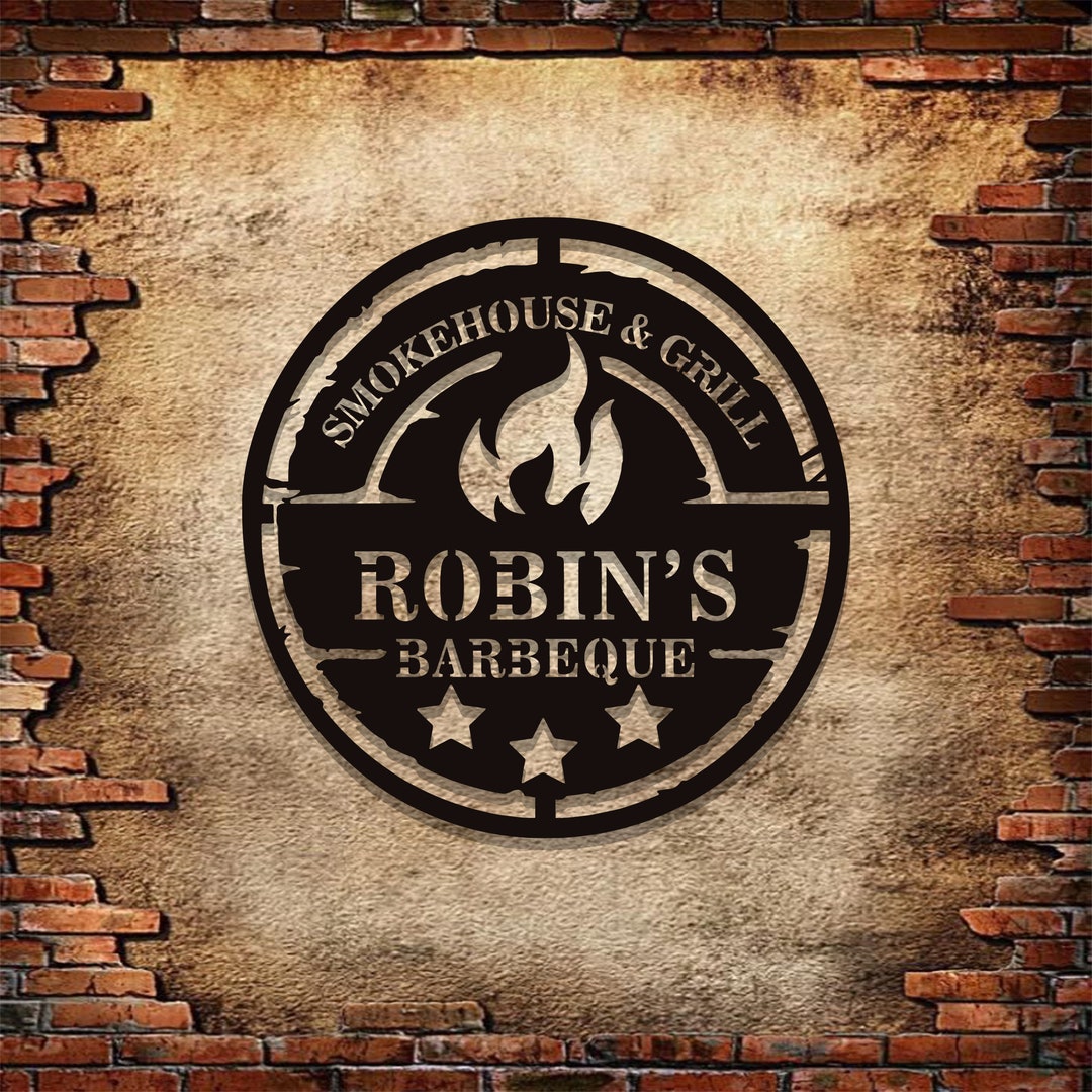 Outdoor Grill Custom Sign, Gift for Barbecue Lovers, Outdoor Grill ...