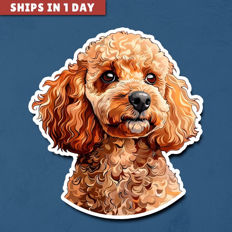 Poodle Sticker - Etsy