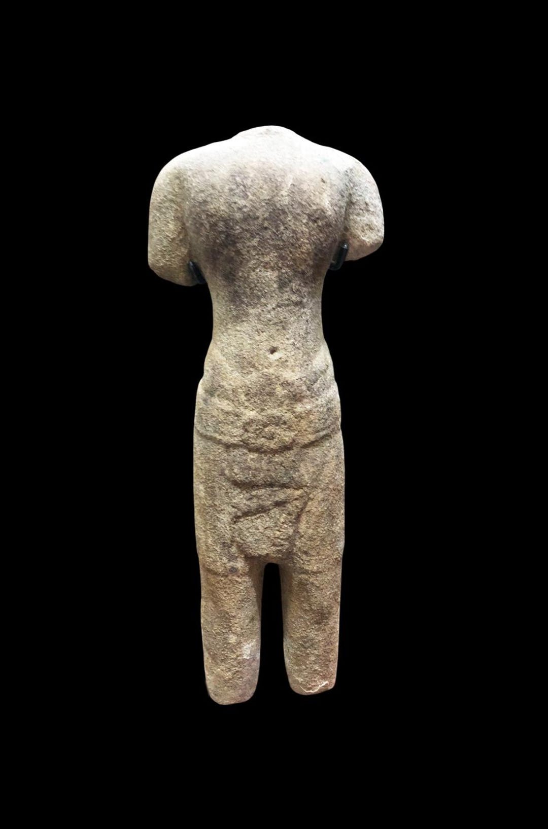 A Khmer Sandstone Torso of a Male Divinity, Angkor Wat Period 12th ...