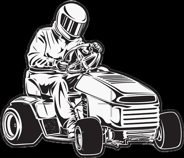 Race Mower SVG - Etsy