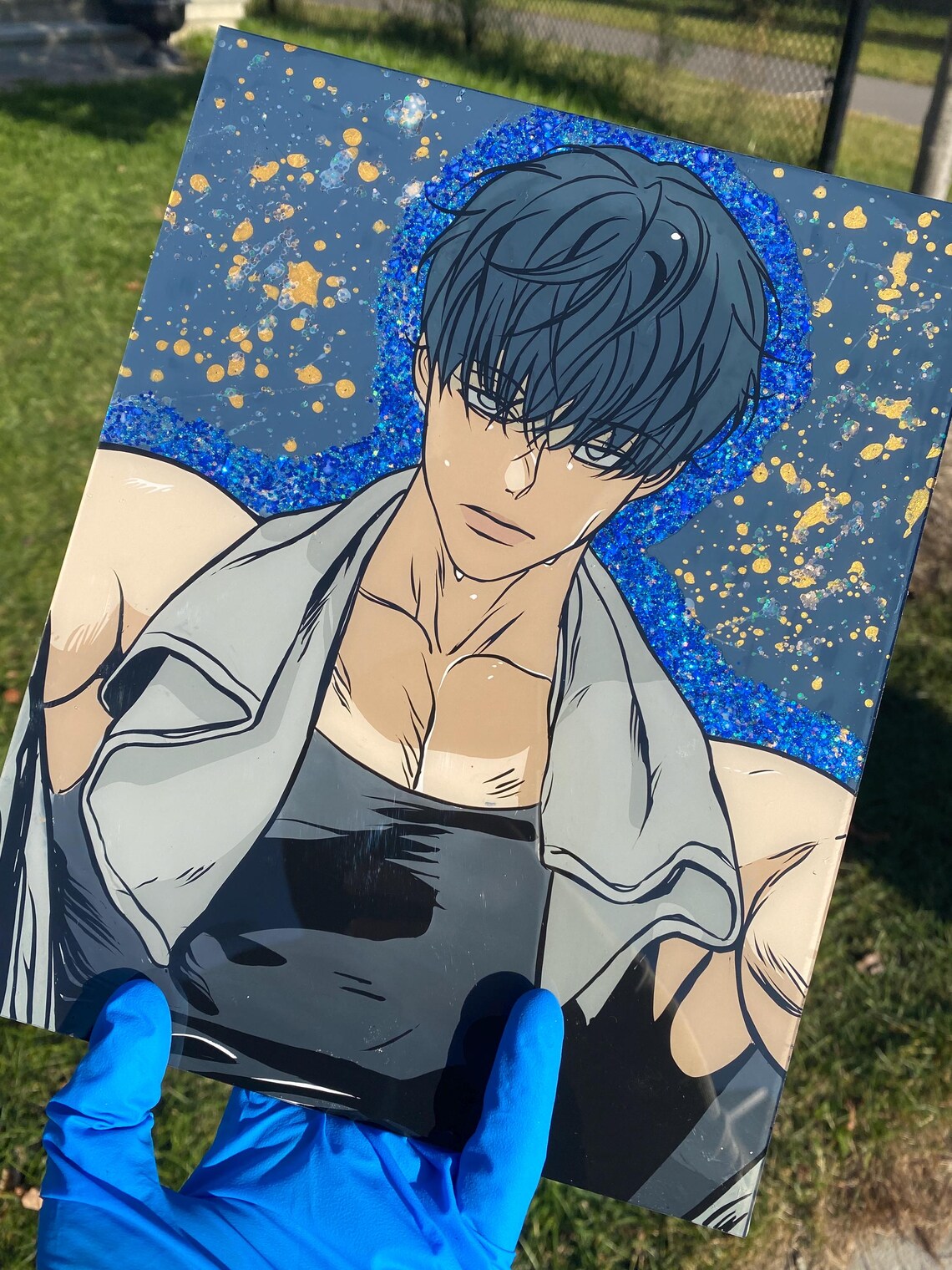 Taeha From Tears on a Withered Flower Glass Painting - Etsy