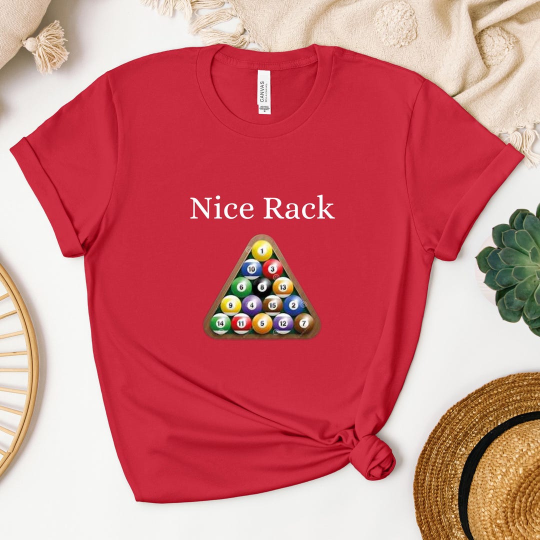 Nice Rack, Funny Joke, 8 Ball Premium Unisex Crewneck T-shirt - Etsy