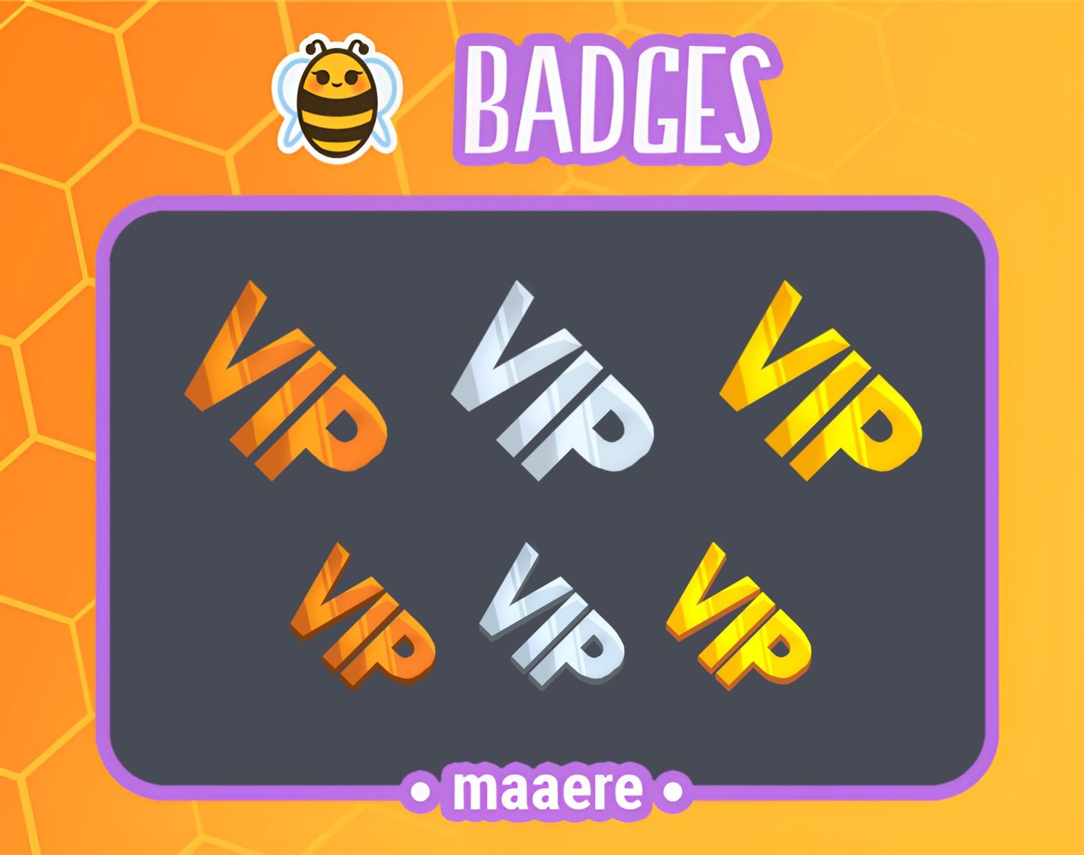 VIP Badges [set 2] — Bronze - Silver - Gold — Stream - Youtube ...