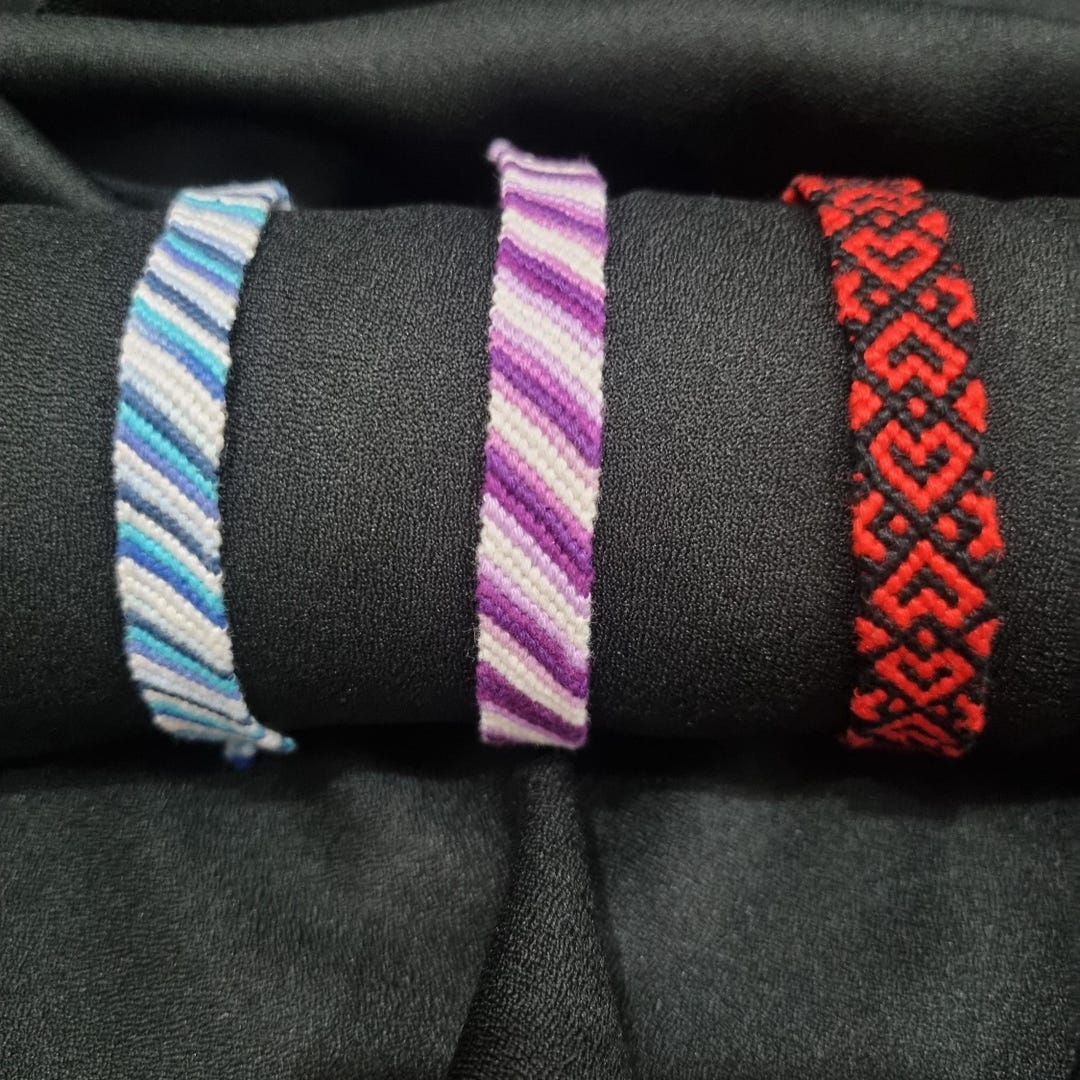 Recycled Thread Friendship Bracelets - Etsy