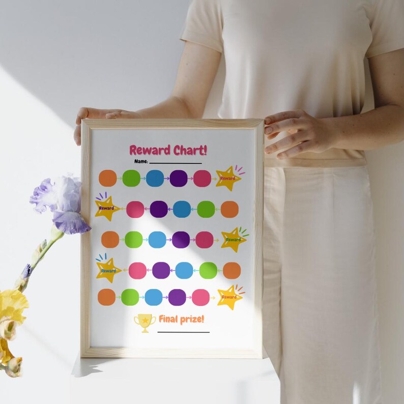 Kids Habit Tracker Printable, Toddler Reward Chart, Behavior Chart for ...